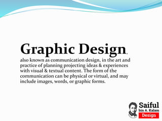 Graphic design introduction | PPT