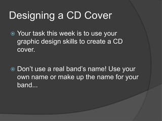 Graphic Design - CD Cover | PPTX