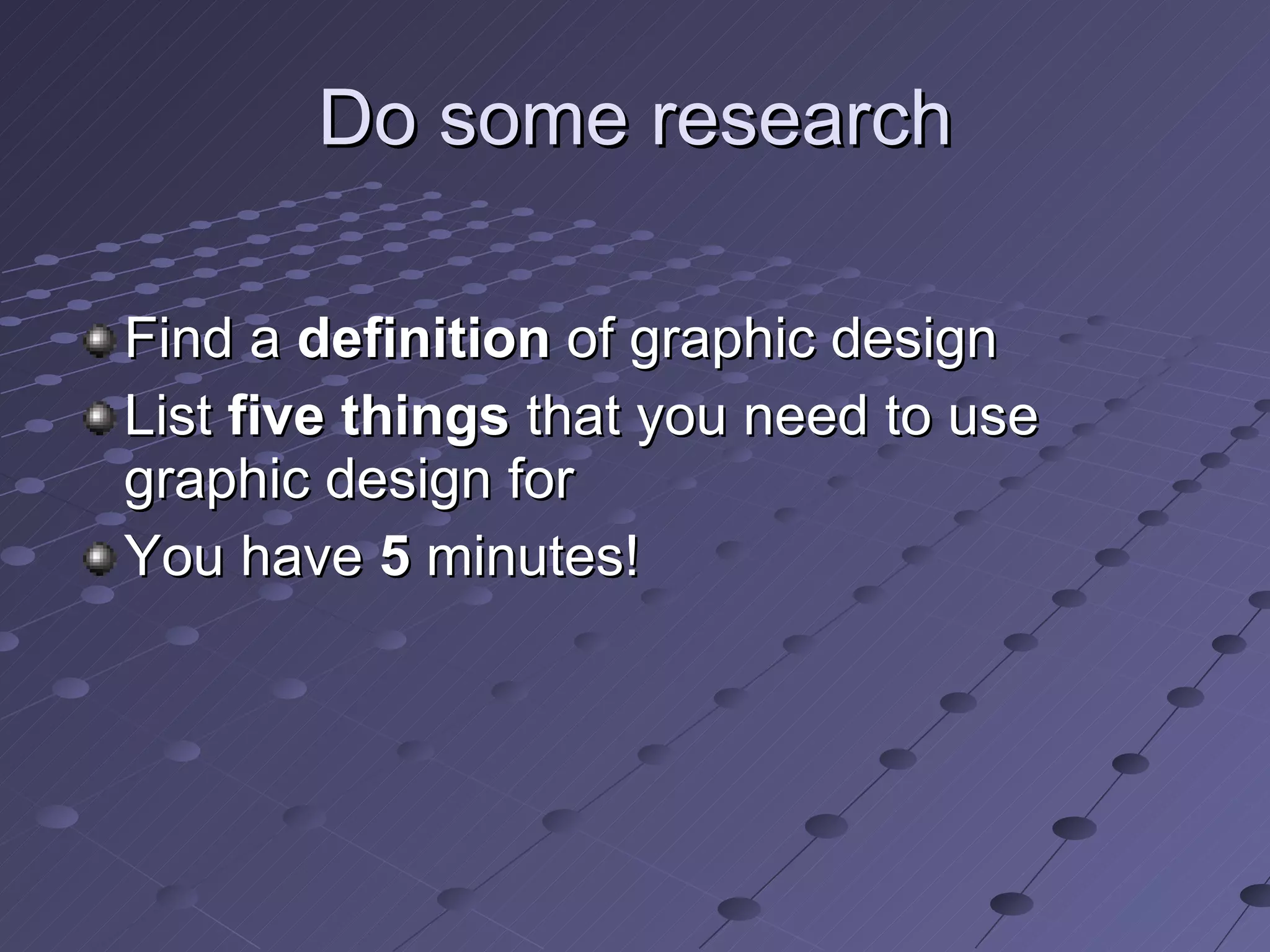 M5 - Graphic Design - Introduction | PPT