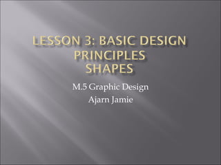 Graphic Design Lesson 3 | PPT