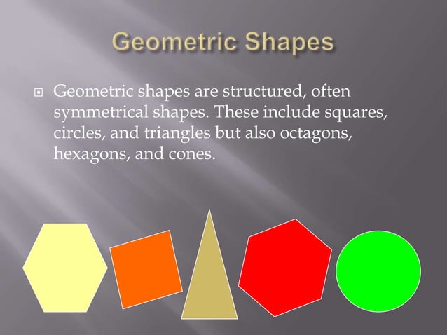 Graphic Design - Shapes | PPTX | Technology & Computing