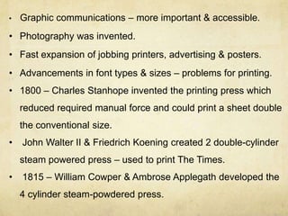 Graphic design and the industrial revolution new | PPTX