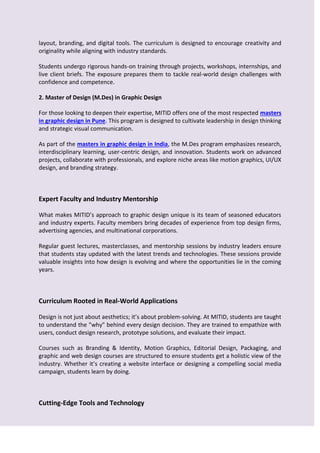 Graphic Design Courses Pune Insights from MIT Institute of Design ...