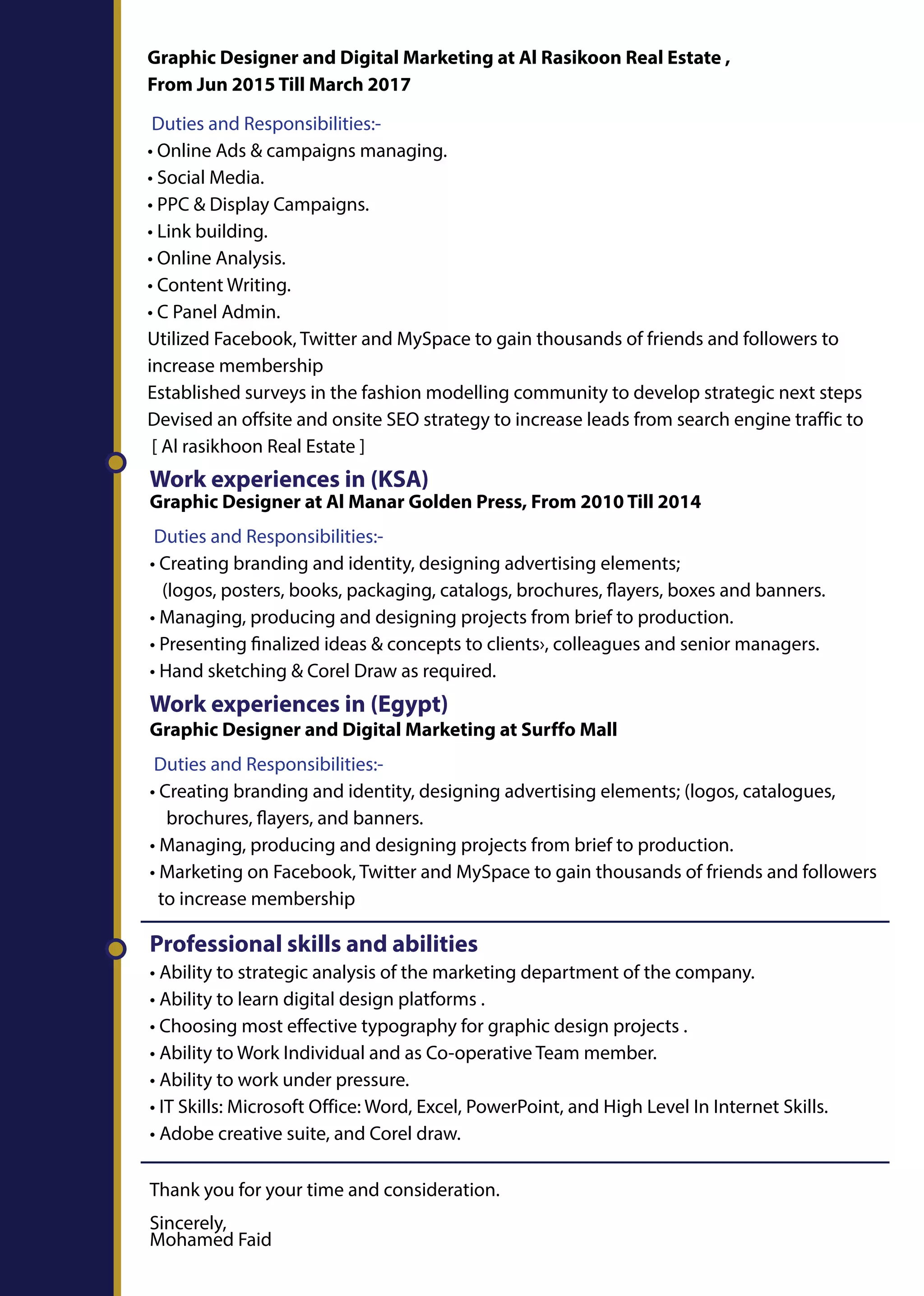 Graphic designer portfolio | PDF