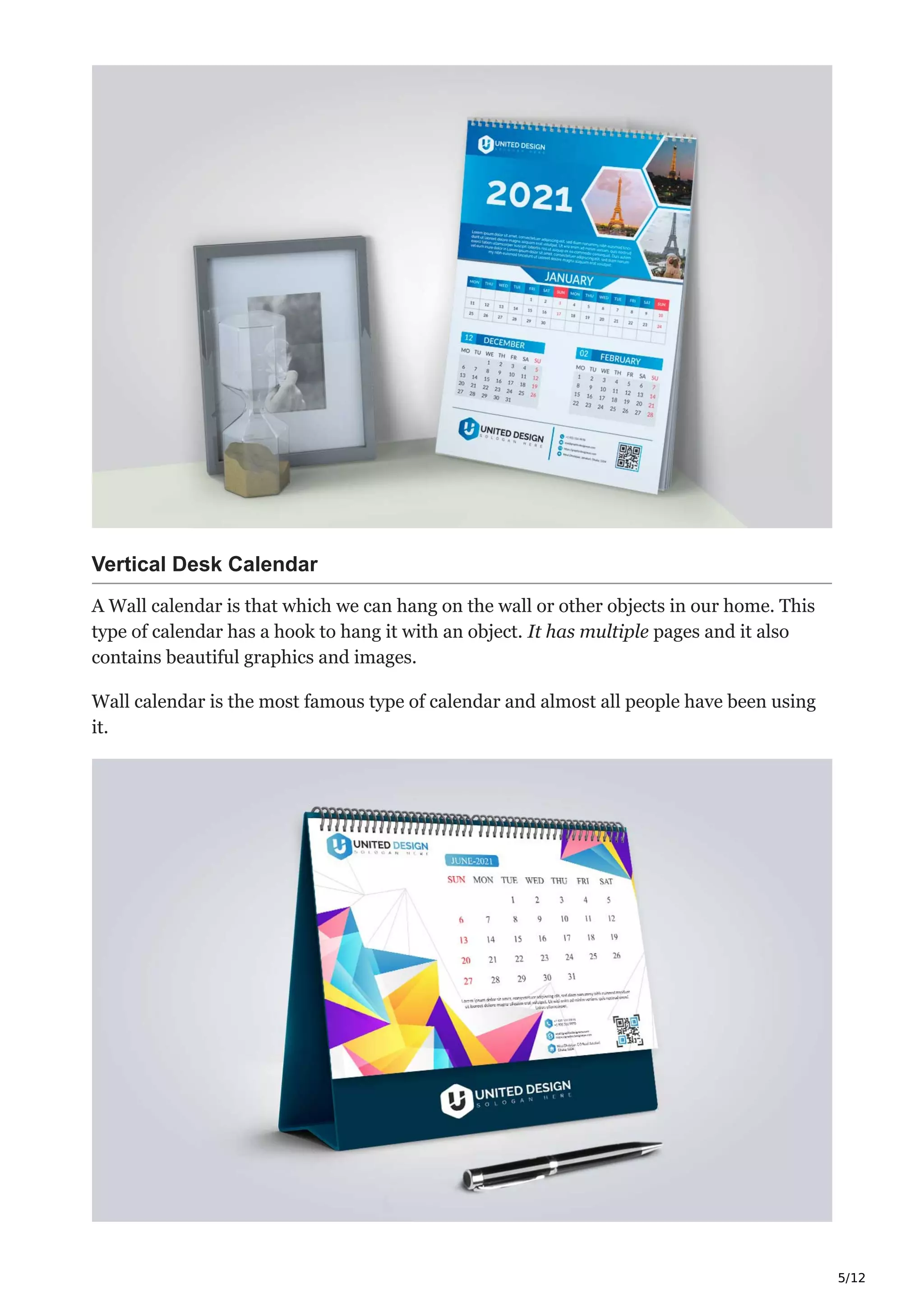 Best calendar design | PDF