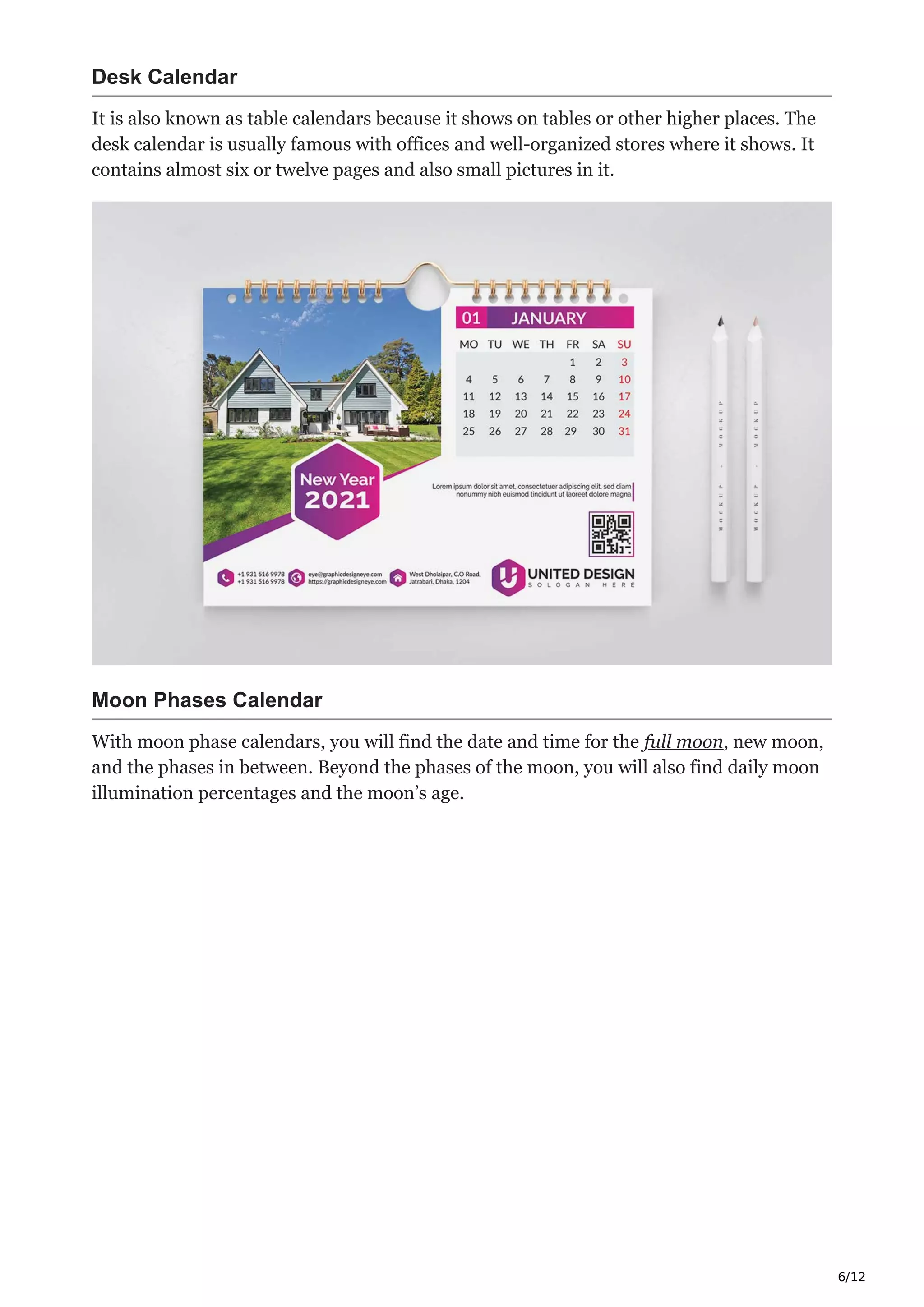 Best calendar design | PDF