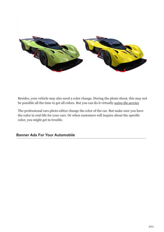 Car photo editing | PDF