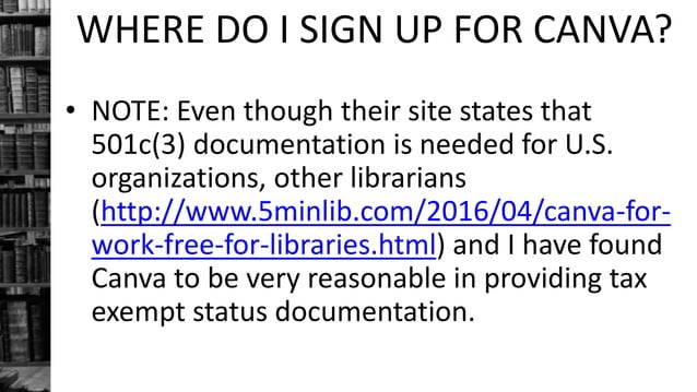 Graphic design for libraries (canva) | PPT