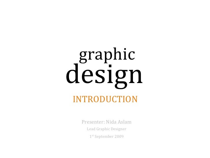 Graphic Design Introduction Upload