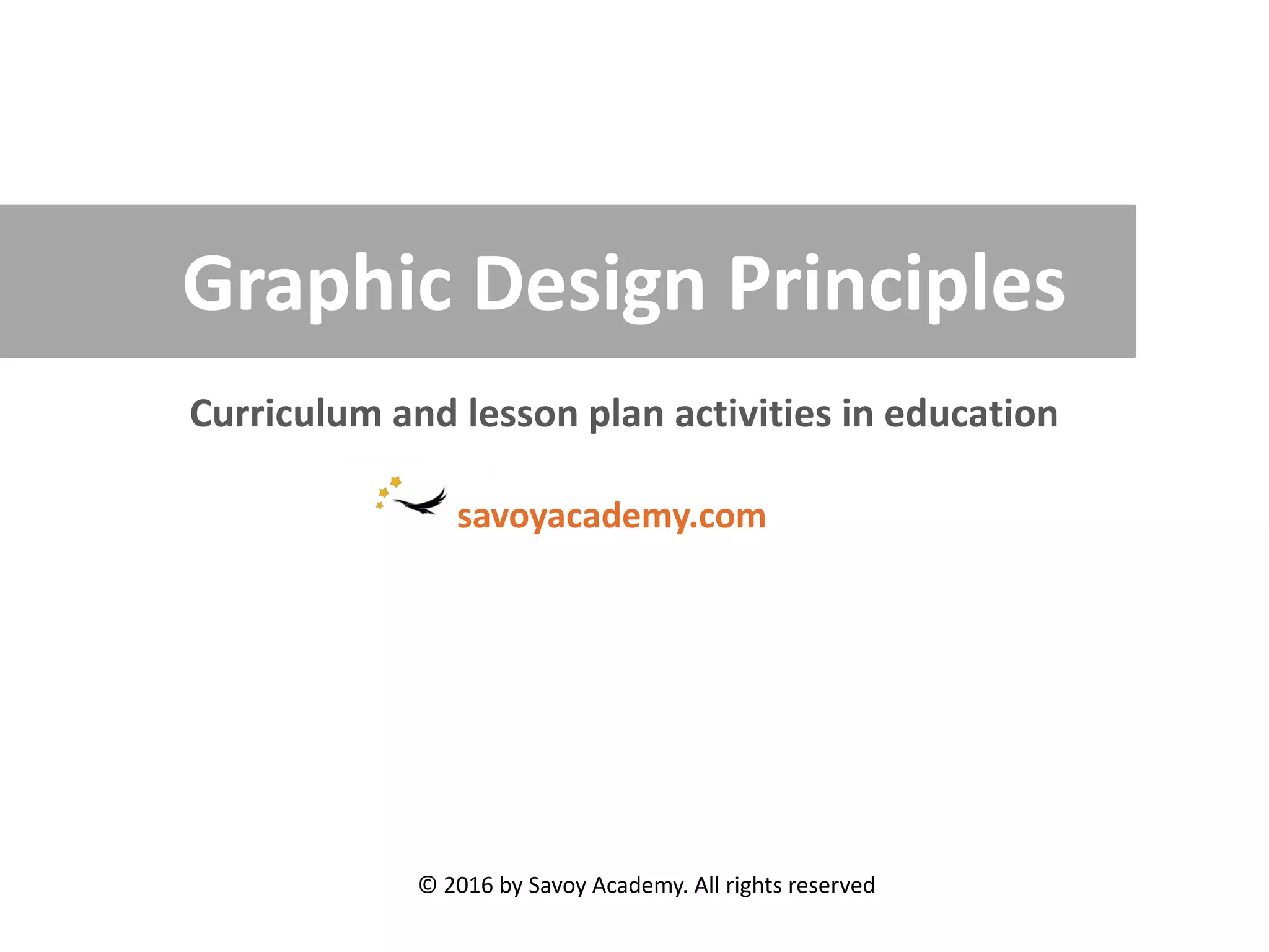 Graphic design principles | PDF