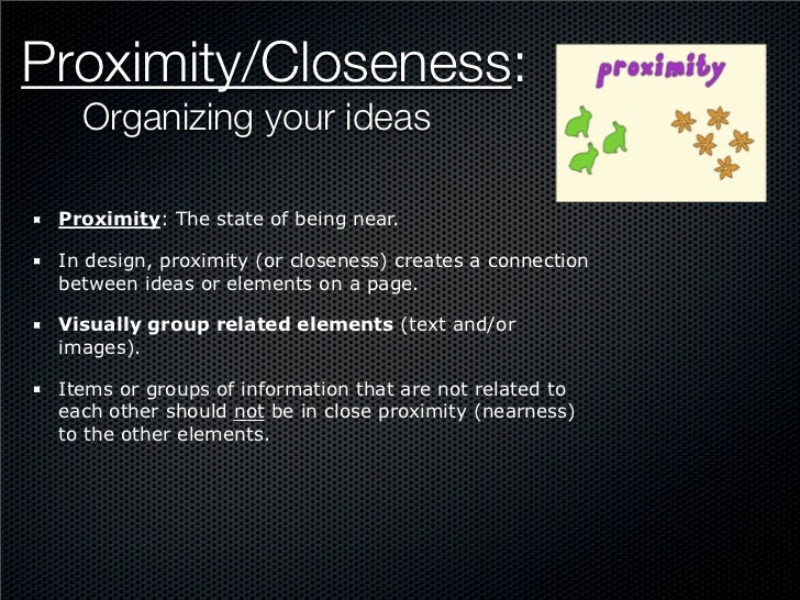 Bad Proximity Examples