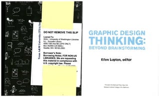 Graphic Design Thinking | PDF