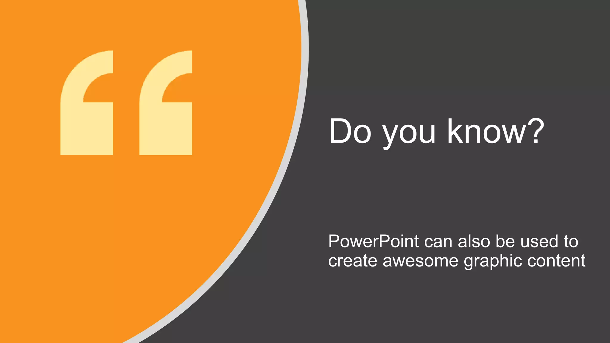 Graphic Design using PowerPoint from Beginner to Professional | PPTX