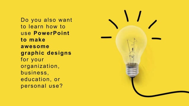 Graphic Design using PowerPoint from Beginner to Professional | PPTX