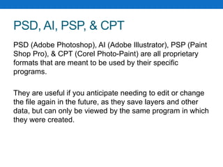 Graphic file types | PPT