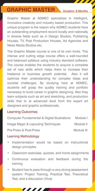 Graphic Master Course - Graphic Design Institutes in Delhi | PDF