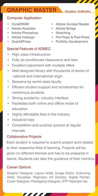 Graphic Master Course - Graphic Design Institutes in Delhi | PDF