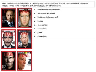 Graphic media language house style analysis example | PPT