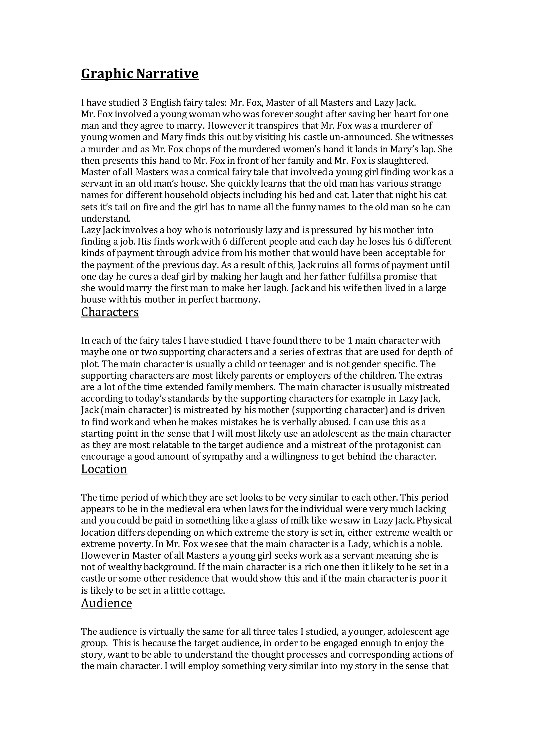 Graphic narrative | DOCX | Soap Opera | Genres