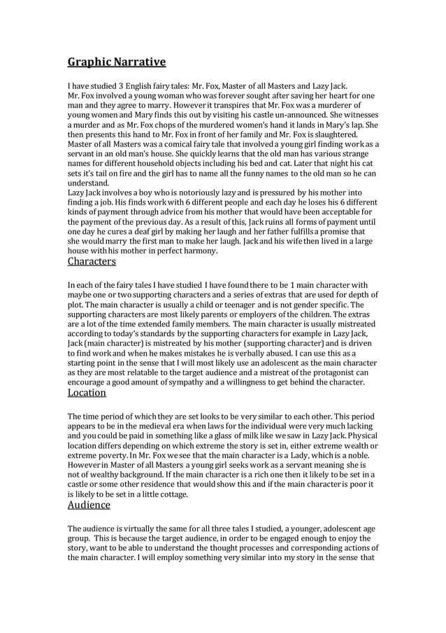 Graphic narrative | DOCX | Soap Opera | Genres