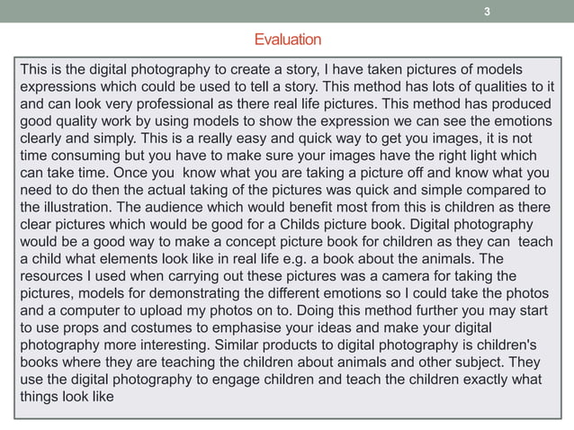 Graphic narrative evidence task 2 | PPT