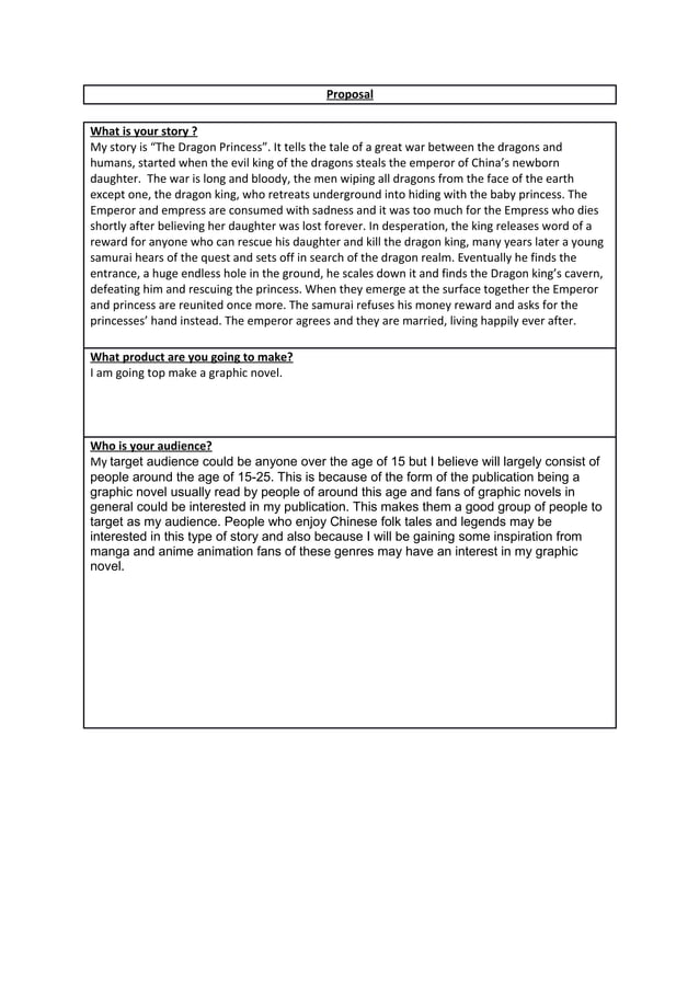 Graphic narrative proposal | PDF