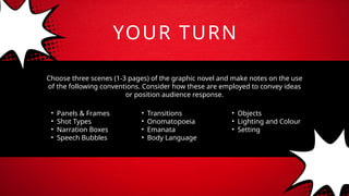 Graphic Novel Conventions and Comic Novel .pptx