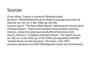 Graphic Novels Explained | PPTX | Genres