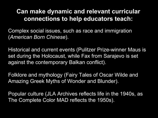 Graphic novels presentation | PPT