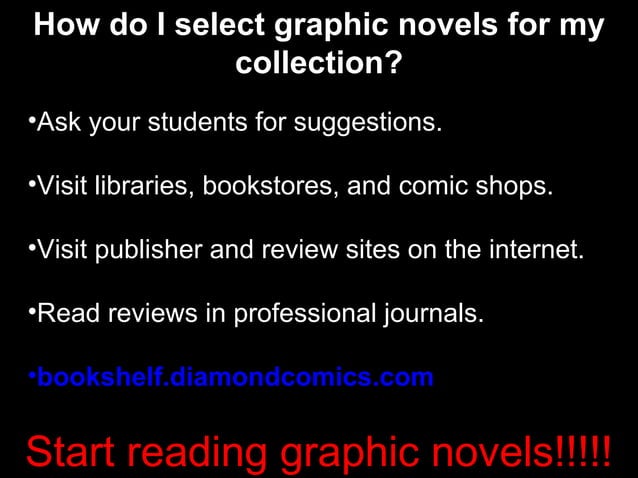 Graphic novels presentation | PPT