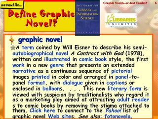 Graphic novels Young Adult 2003 | PPT