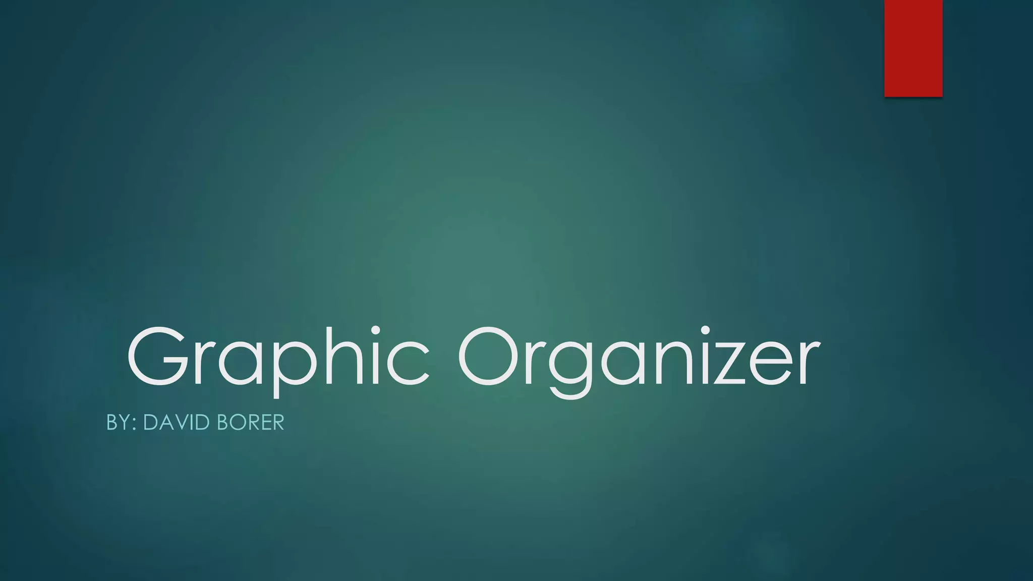 Graphic organizer Presentation | PPTX