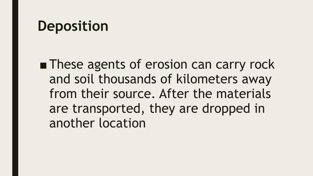 EARTH AND LIFE SCIENCE EROSION AND DEPOSITION | PPTX