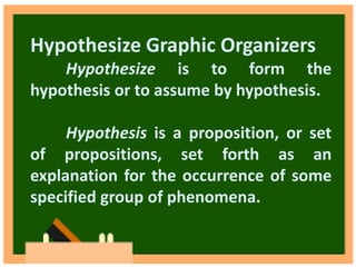 Graphic organizer as thinking technology | PPTX