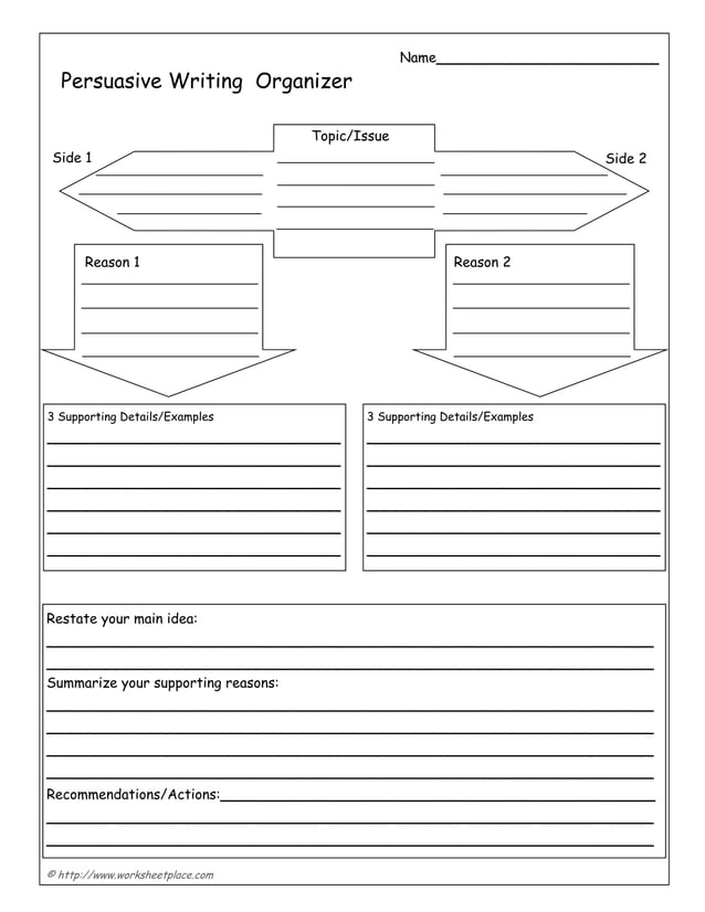 Graphic organizer persuasive | PDF