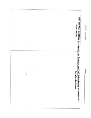 Graphic organizer remembrance day | PDF