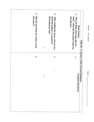 Graphic organizer remembrance day | PDF