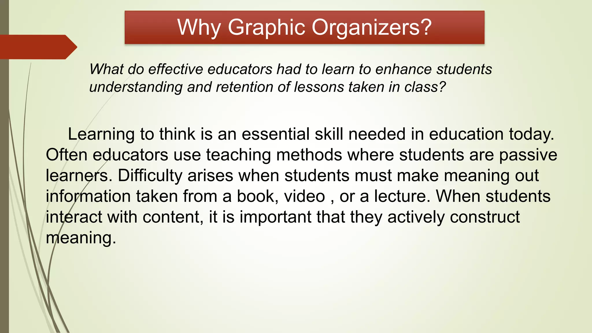 Graphic organizers as thinking technology | PPTX