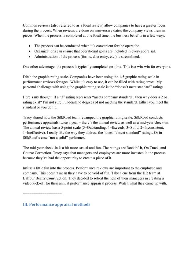 Graphic rating scale performance appraisal | DOCX | Resume Writing and ...