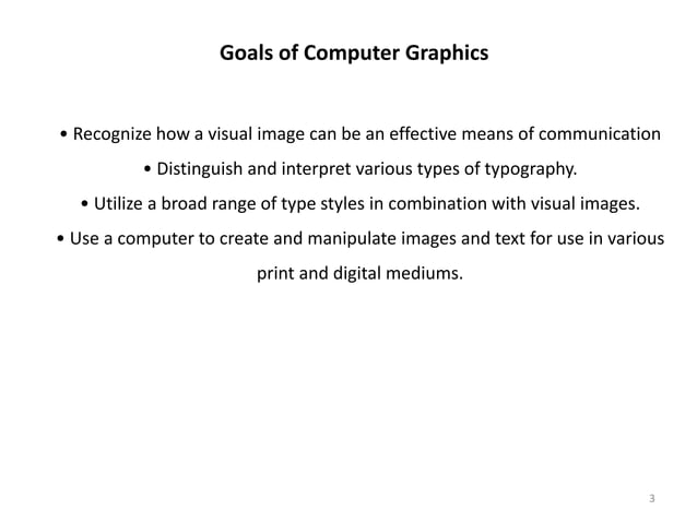 Overview of Computer Graphics | PPT
