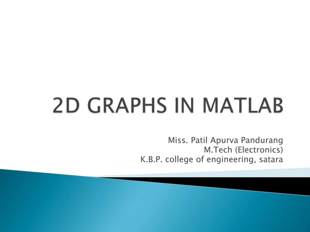 graphs plotting in MATLAB | PPT