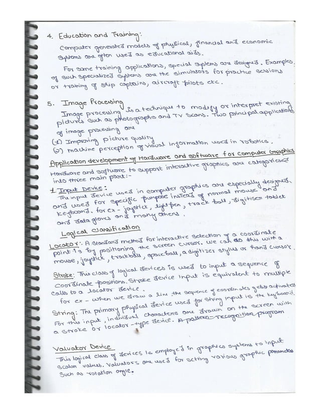 Introduction to Computer Graphics Notes | PDF