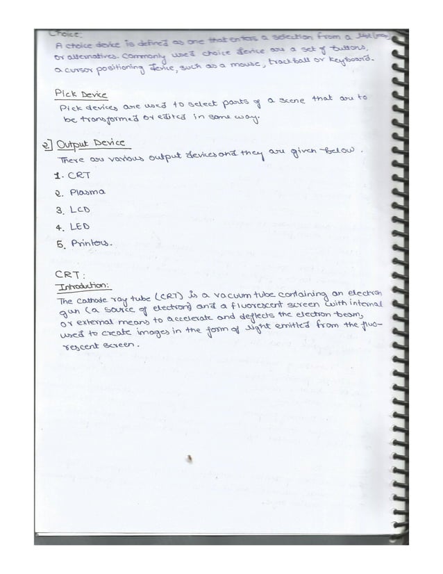 Introduction to Computer Graphics Notes | PDF