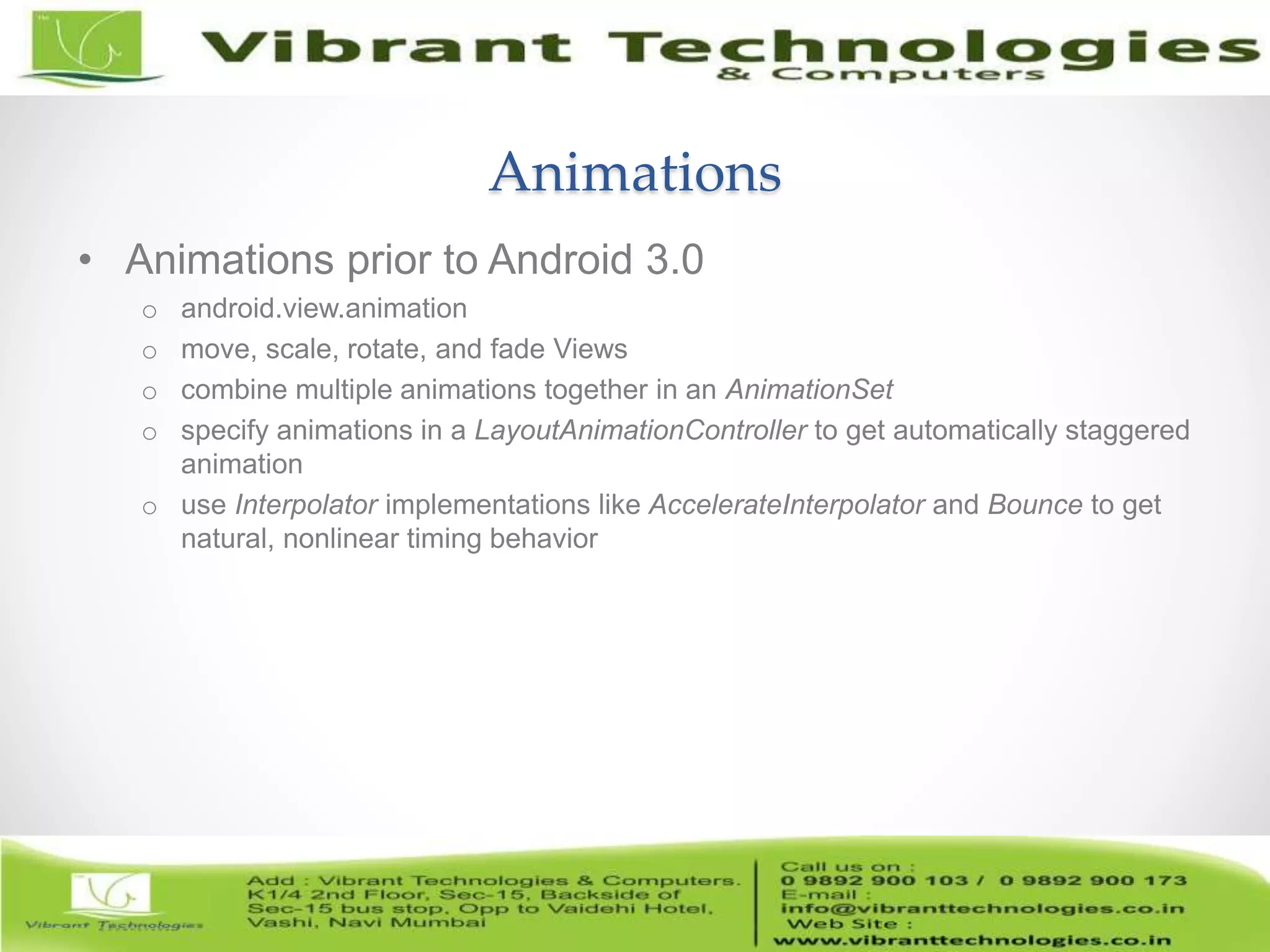Android - Graphics Animation in Android | PPTX
