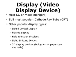Graphics display-devicesmod-1 | PPT