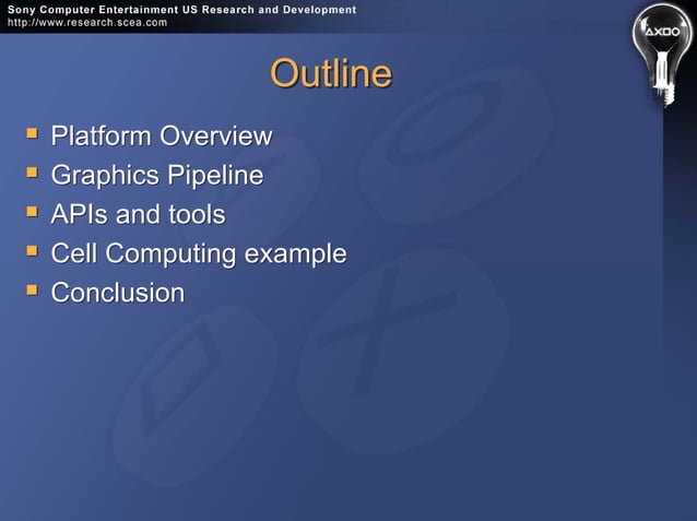 Introduction to the Graphics Pipeline of the PS3 | PPT