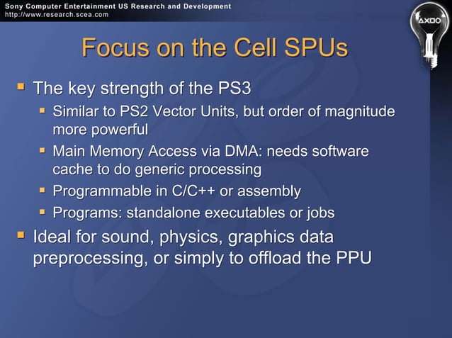 Introduction to the Graphics Pipeline of the PS3 | PPT