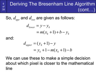 bresenham circles and polygons in computer graphics(Computer graphics ...