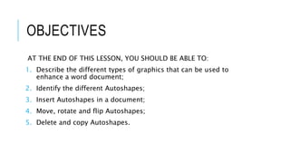 Graphics and autoshapes 4TH QUARTER.pptx