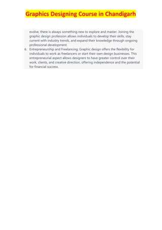 Graphics Designing Course in Chandigarh.pdf | Graphics Software | Computer Software and Applications